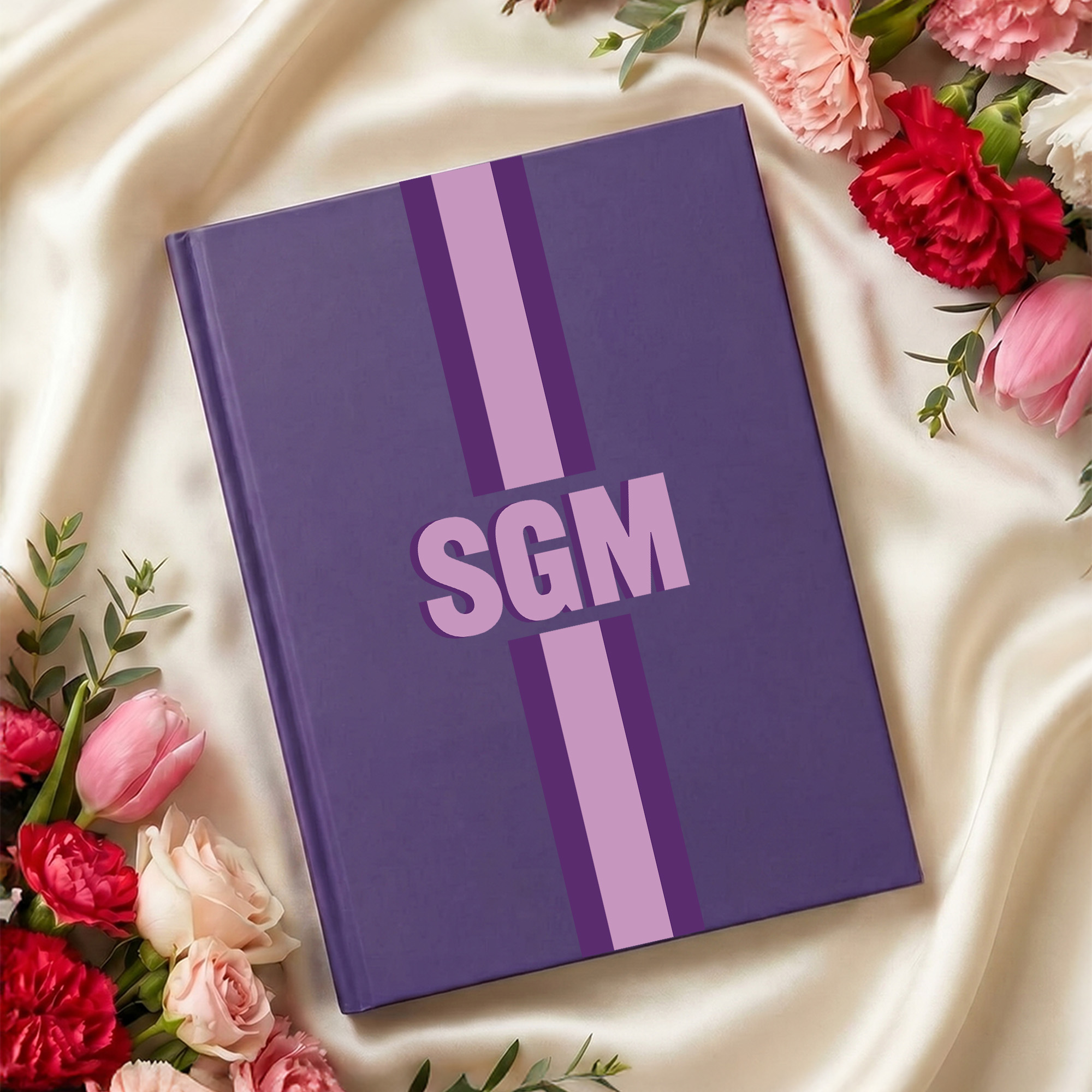 Personalised Shadow Monogram A5 Journal Notebook Daily Journaling ...